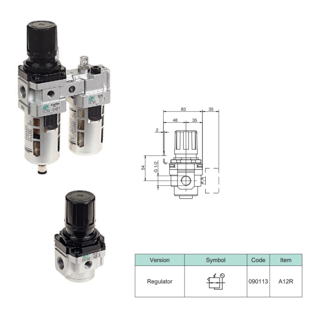 Pressure Regulator 1/2" | A12R