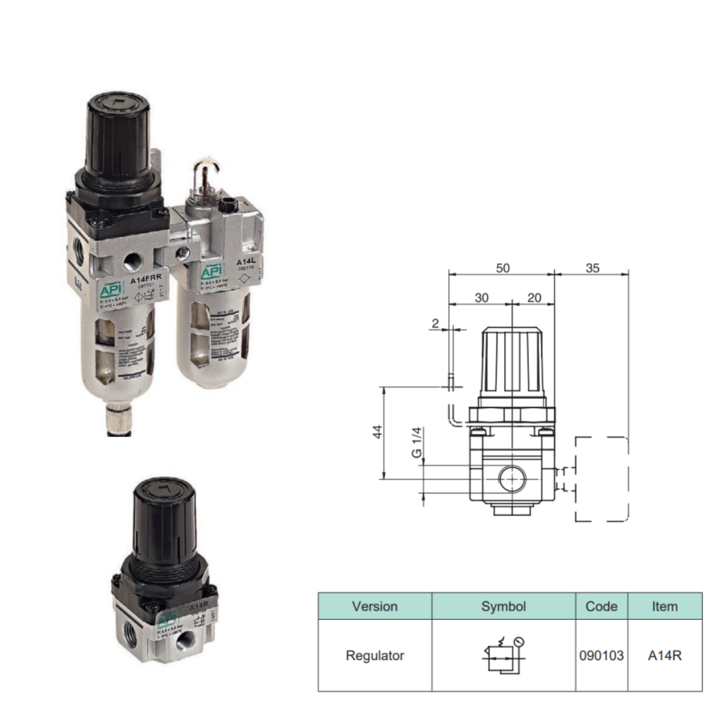 Pressure Regulator 1/4" | A14R