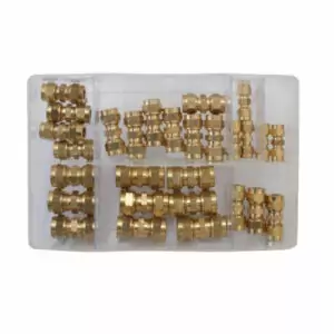 Assorted Imperial Brass Tube Couplings | Hydraulic Megastore