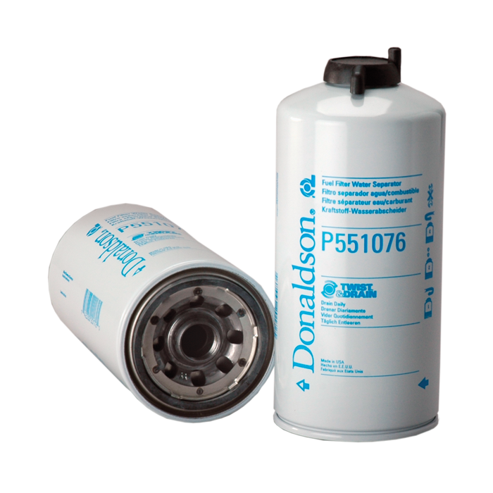 P551076 - Fuel/Water Separator Spin-on Twist And Drain Filter ...