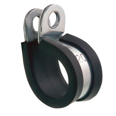 21mm Mikalor Rubber Lined P-Clip W1 M5 Thread | RLPC21-M5