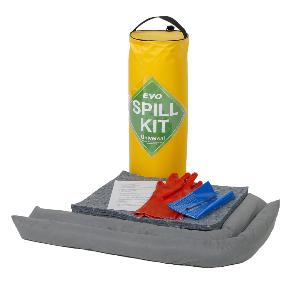 50 Litre Spill Kit With EVO Absorbents + Plug Rug Drain Cover | EVO-SK4