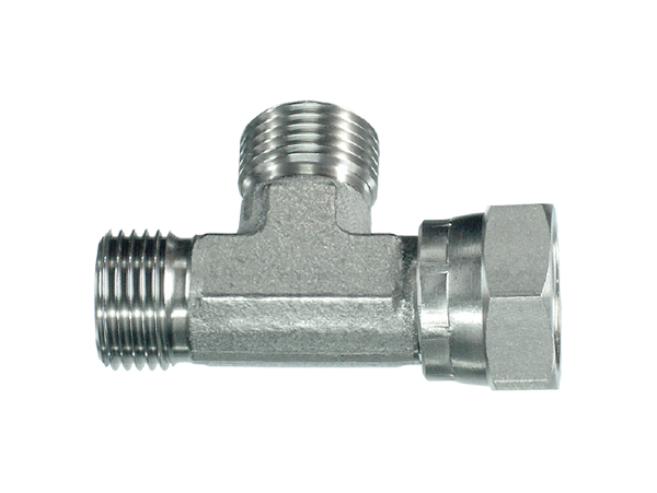 Buy 1 " BSPP 60 ° Coned Swivel Female Run Tee BS 5200 Online | 1570510 ...