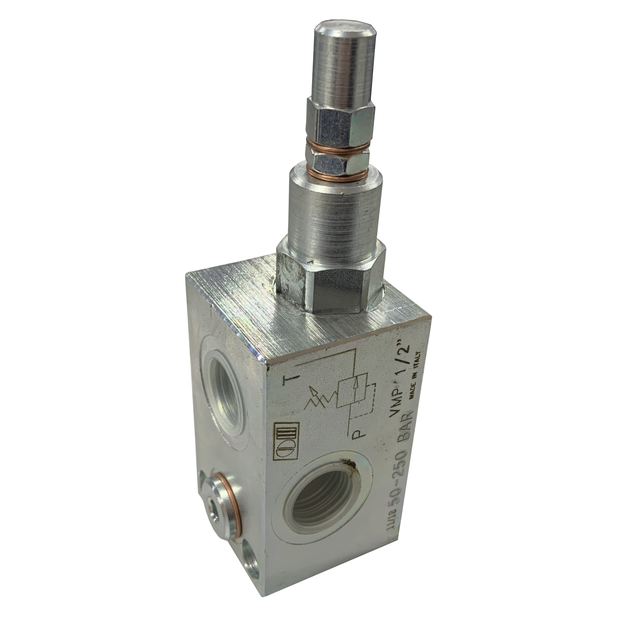 3/8" BSP Relief Valve, 45 L/min, 80 To 300 Bar Adjustment Range | VMP 3 ...