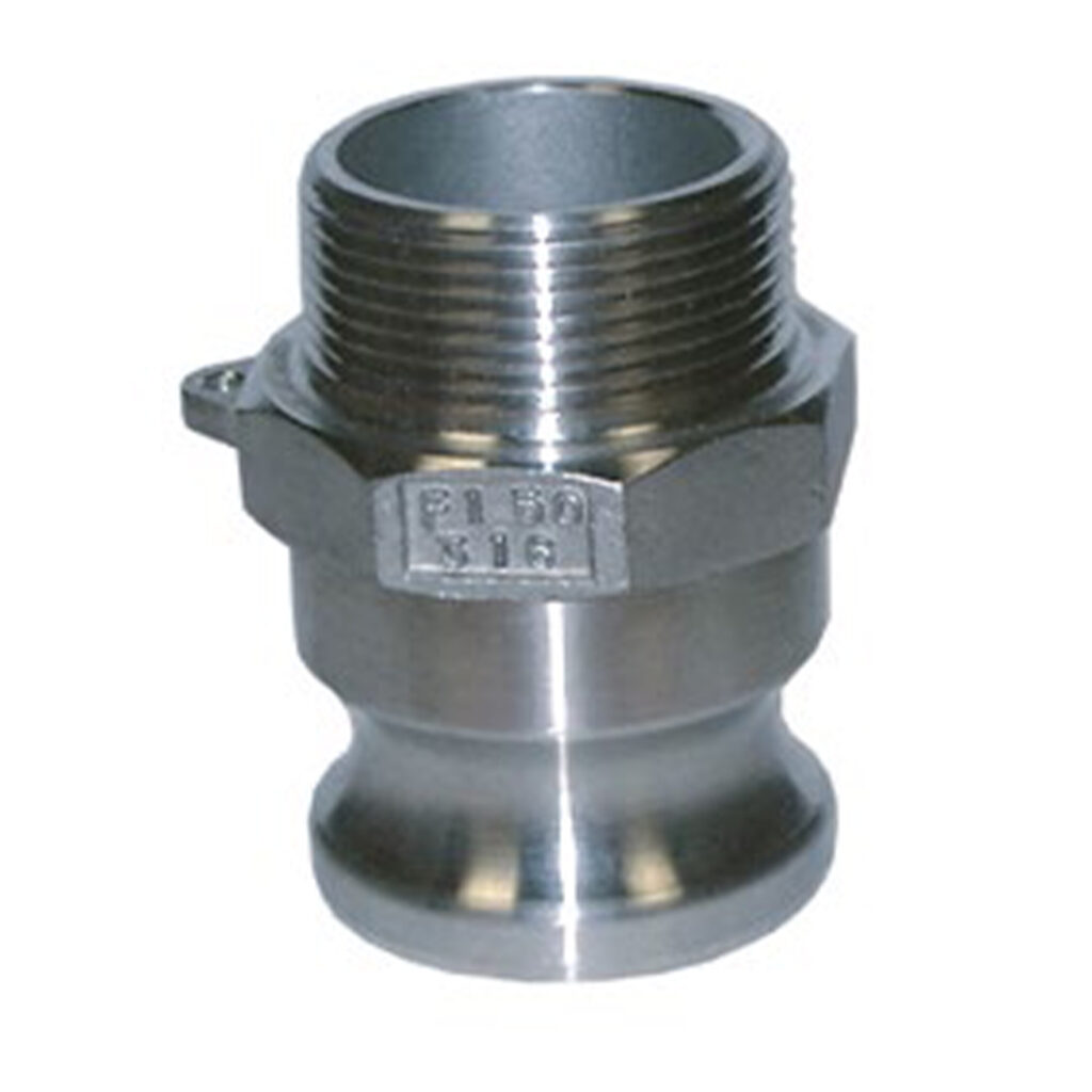 3" Type F Camlock X BSPT Male - Stainless Steel | F300SS