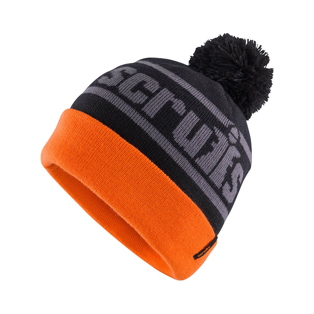 Trade Bobble Hat Black/Orange | T55334