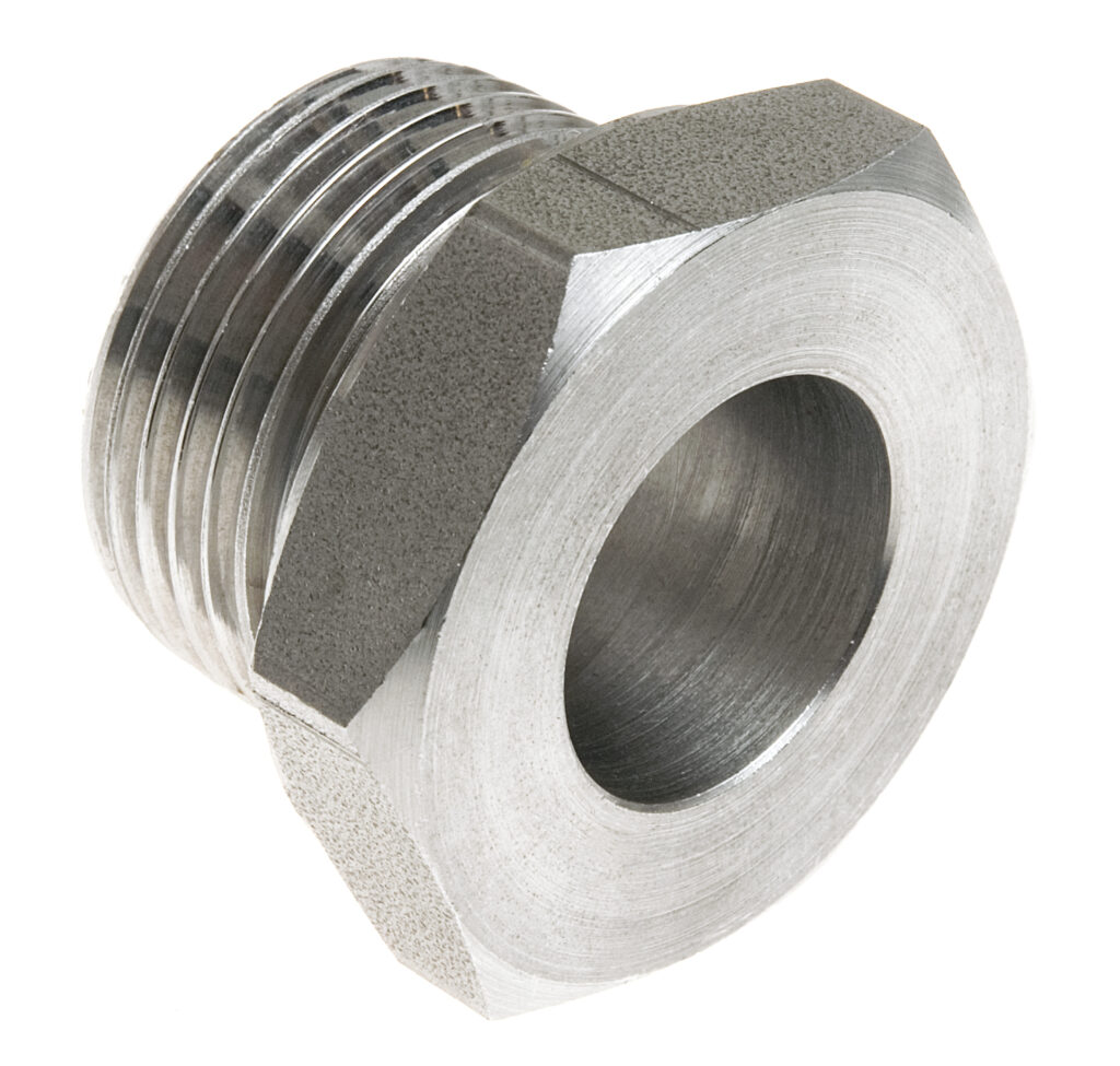 TP025-SF-MALE Threaded Port - Male With Spanner Flats | TP025-SF-MALE