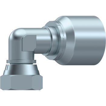 1/4" BSP One Piece BSP Swivel Female 60° Cone Compact (90º Elbow ...