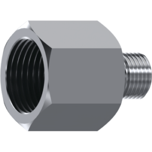 SS REDUCER ADAPTOR MALE 60º-FIXED FEMALE 1/4" BSP 1/2" BSP | Z10600408