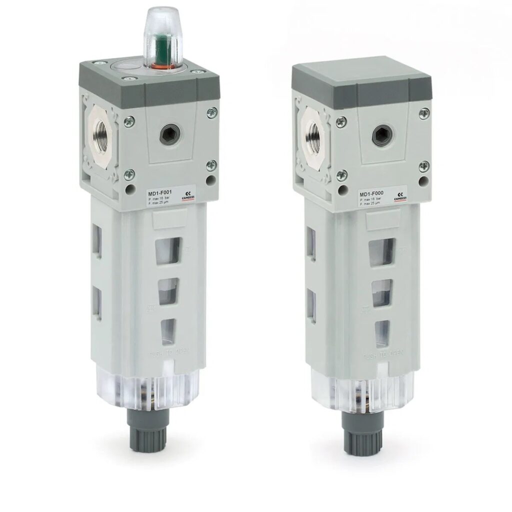 Series MD Filters Filtering Element 0.01 Micron , Draining Of Condensate Semi Auto Manual Drain ...